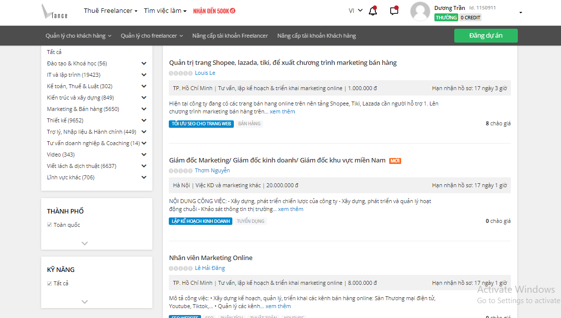 Đa dạng các dự án từ vLance - Kiến thức cho Freelancer | vLance.vn