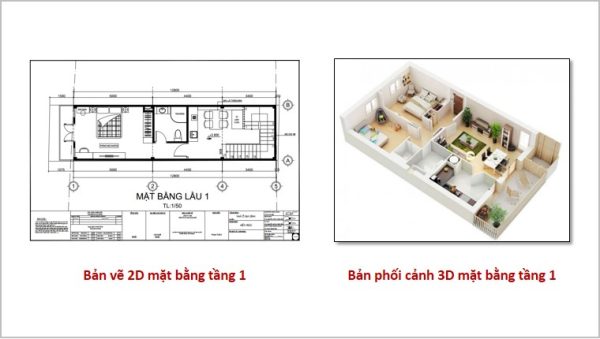 bản vẽ 2d và 3d cùng mặt bằng - Kiến thức cho Freelancer | vLance.vn